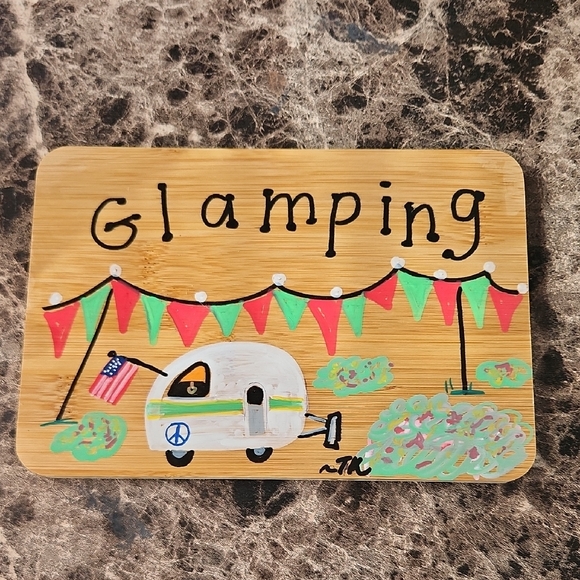 Hand Crafted | Wall Decor | Glamping Camping Hand Crafted Sign With ...